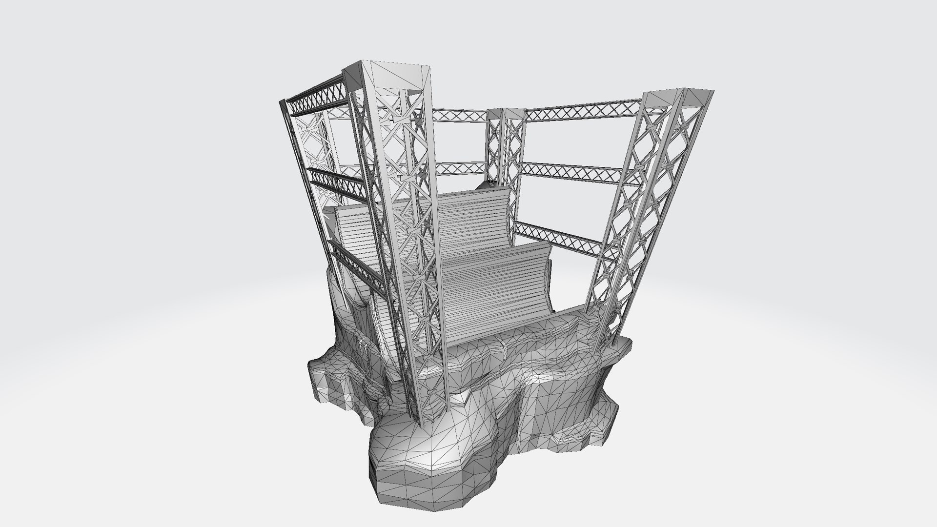 High Jump Platform Model - TurboSquid 2491157