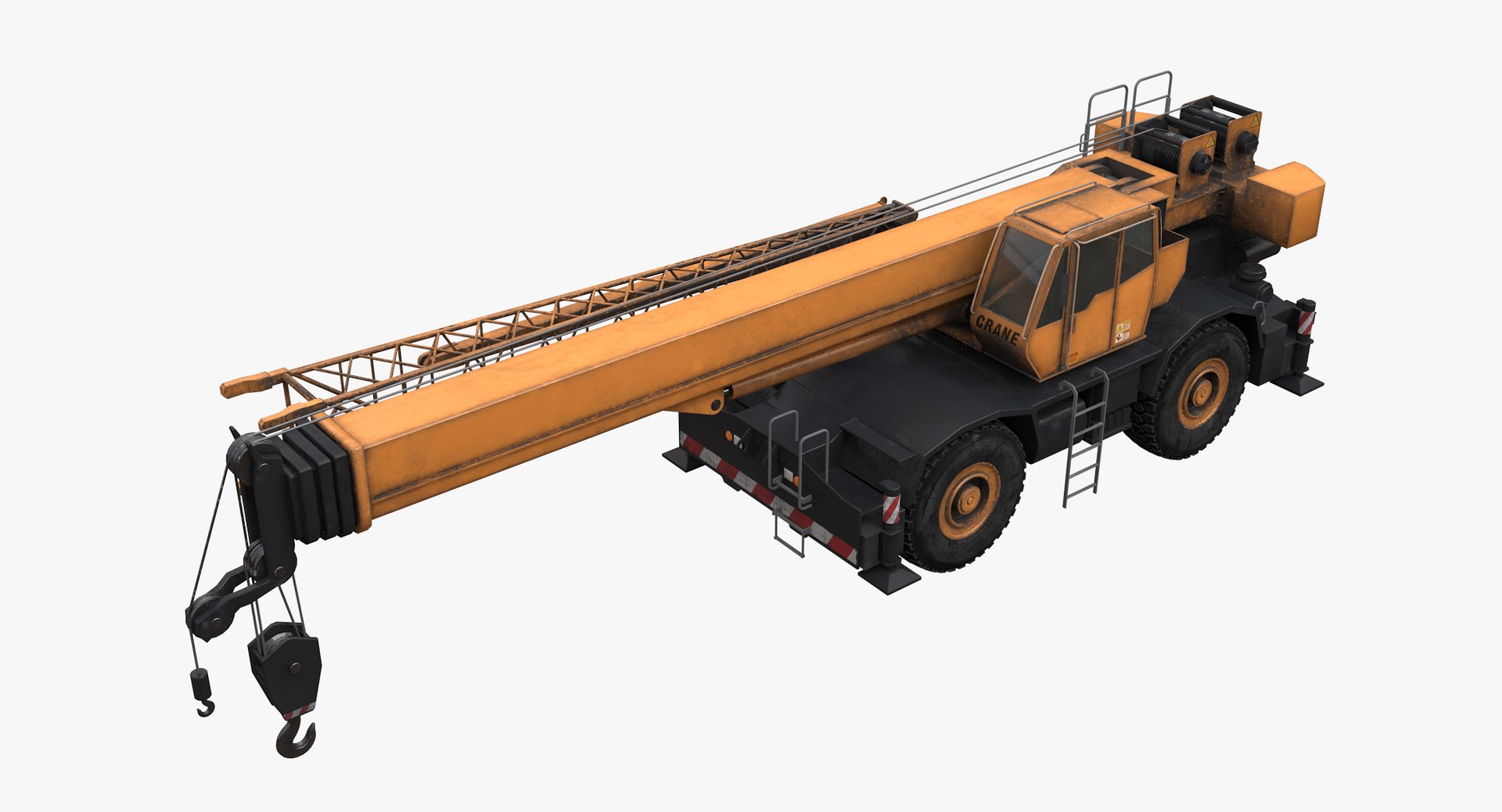 3D Rigged Rough Terrain Crane Model - TurboSquid 1386137