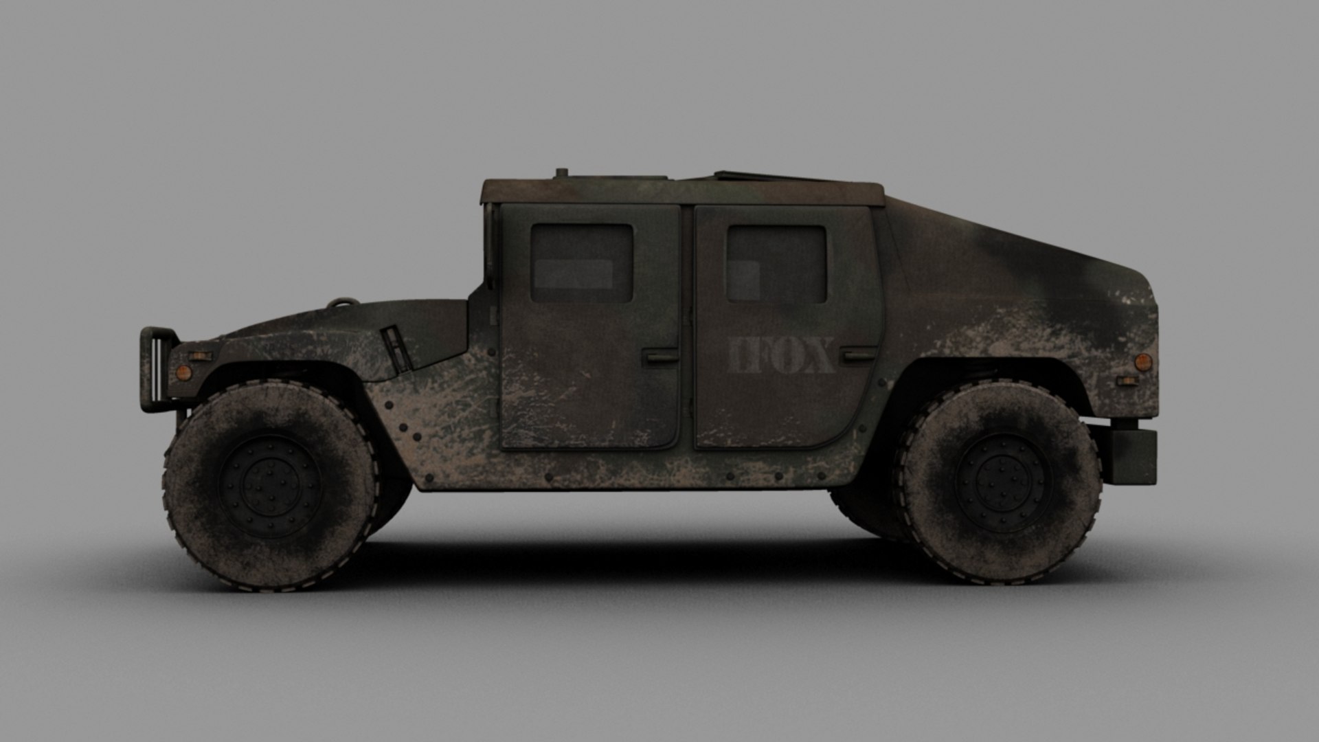 3d military humvee