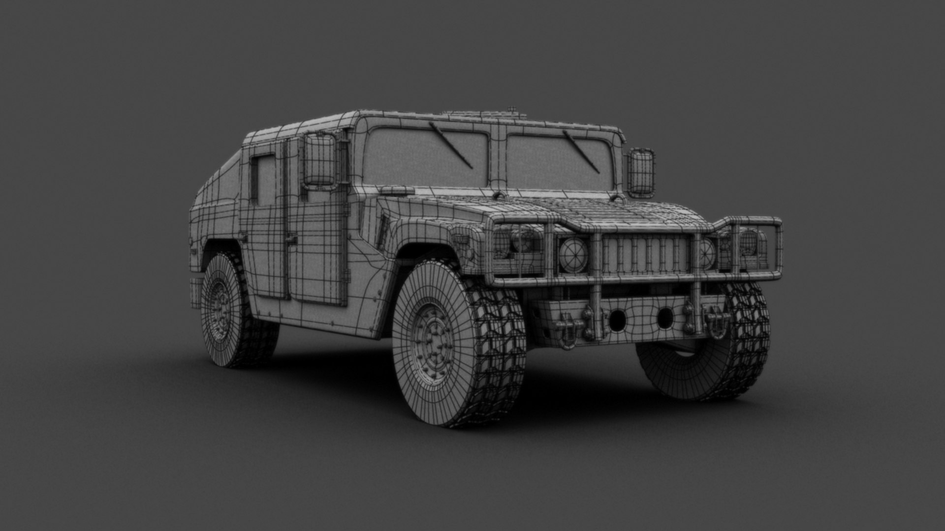 3d military humvee