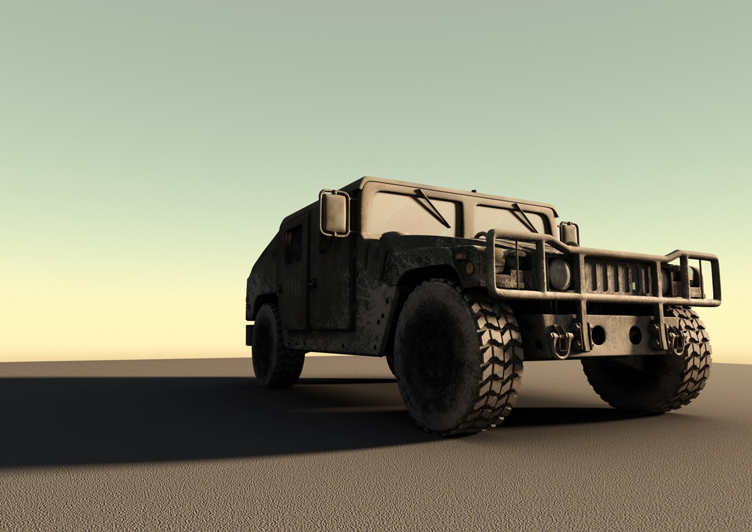 3d military humvee