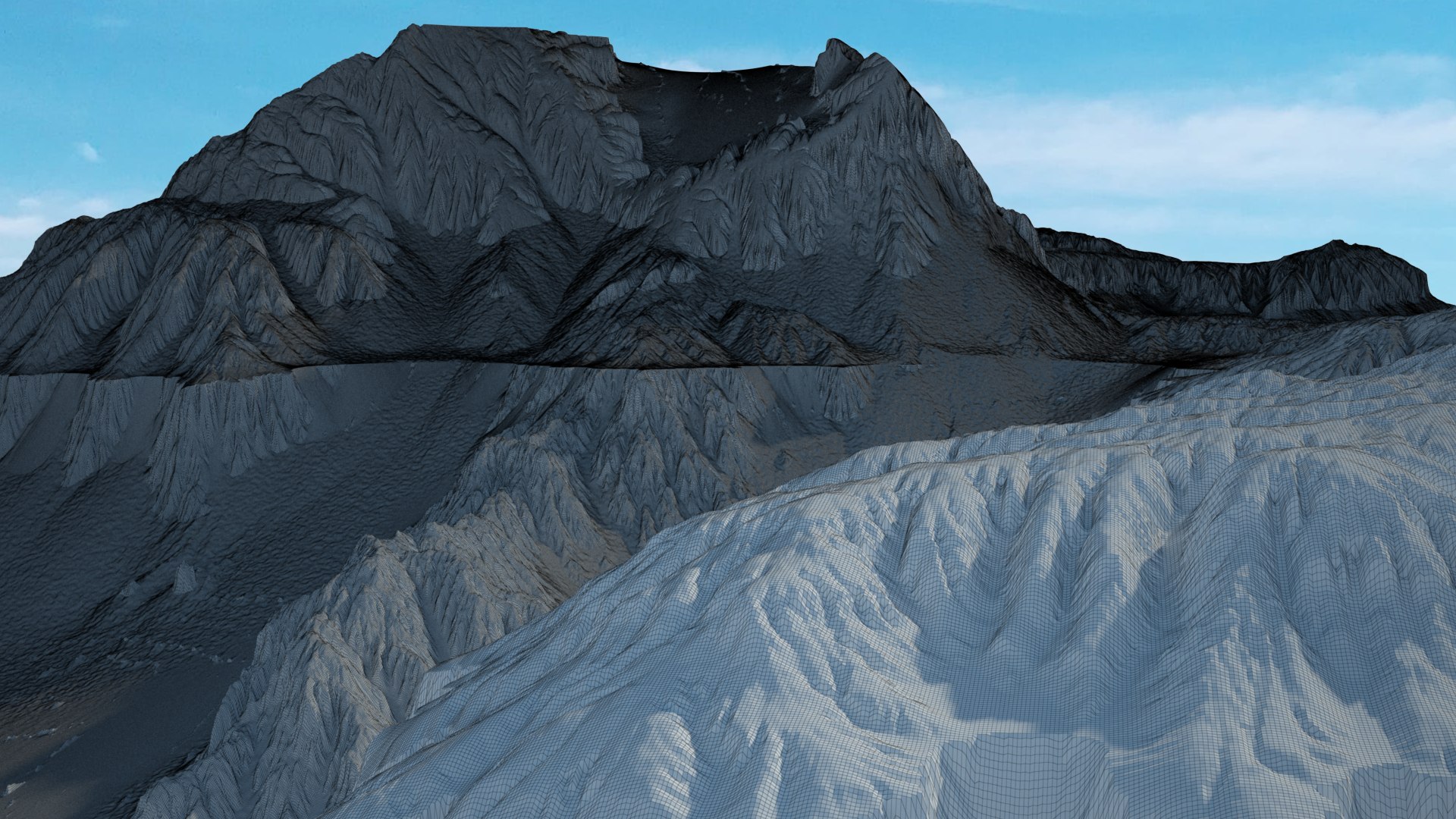 3D Highly Detailed Sci-fi Desert Terrain - TurboSquid 2164909