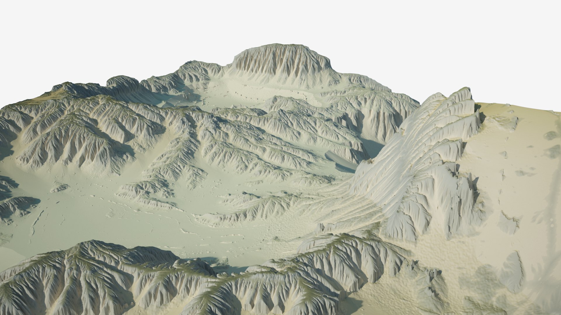 3D Highly Detailed Sci-fi Desert Terrain - TurboSquid 2164909