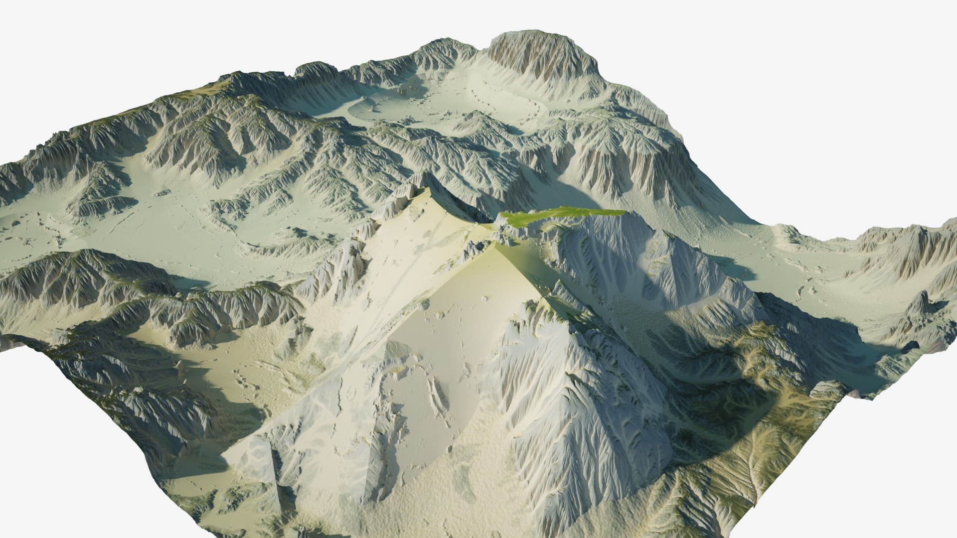 3D Highly Detailed Sci-fi Desert Terrain - TurboSquid 2164909