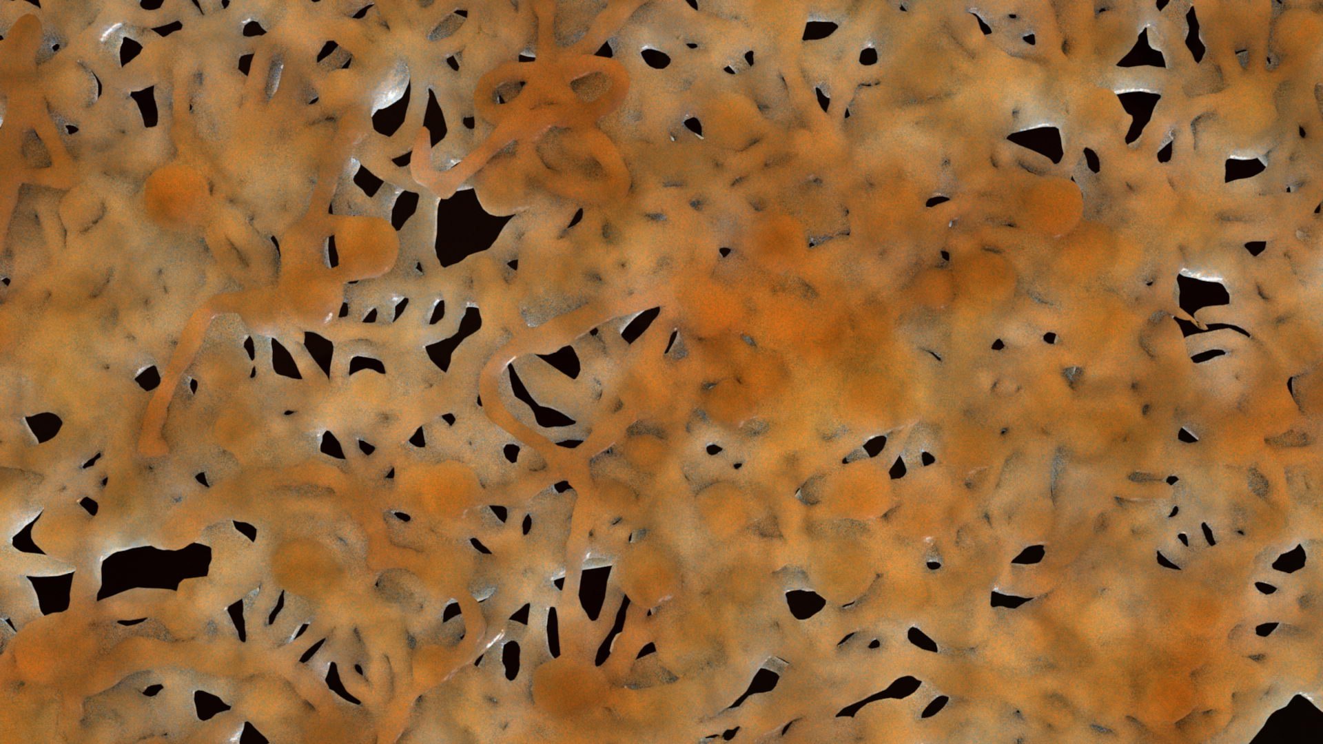 3d Model Of Organic Fibrous Tissue