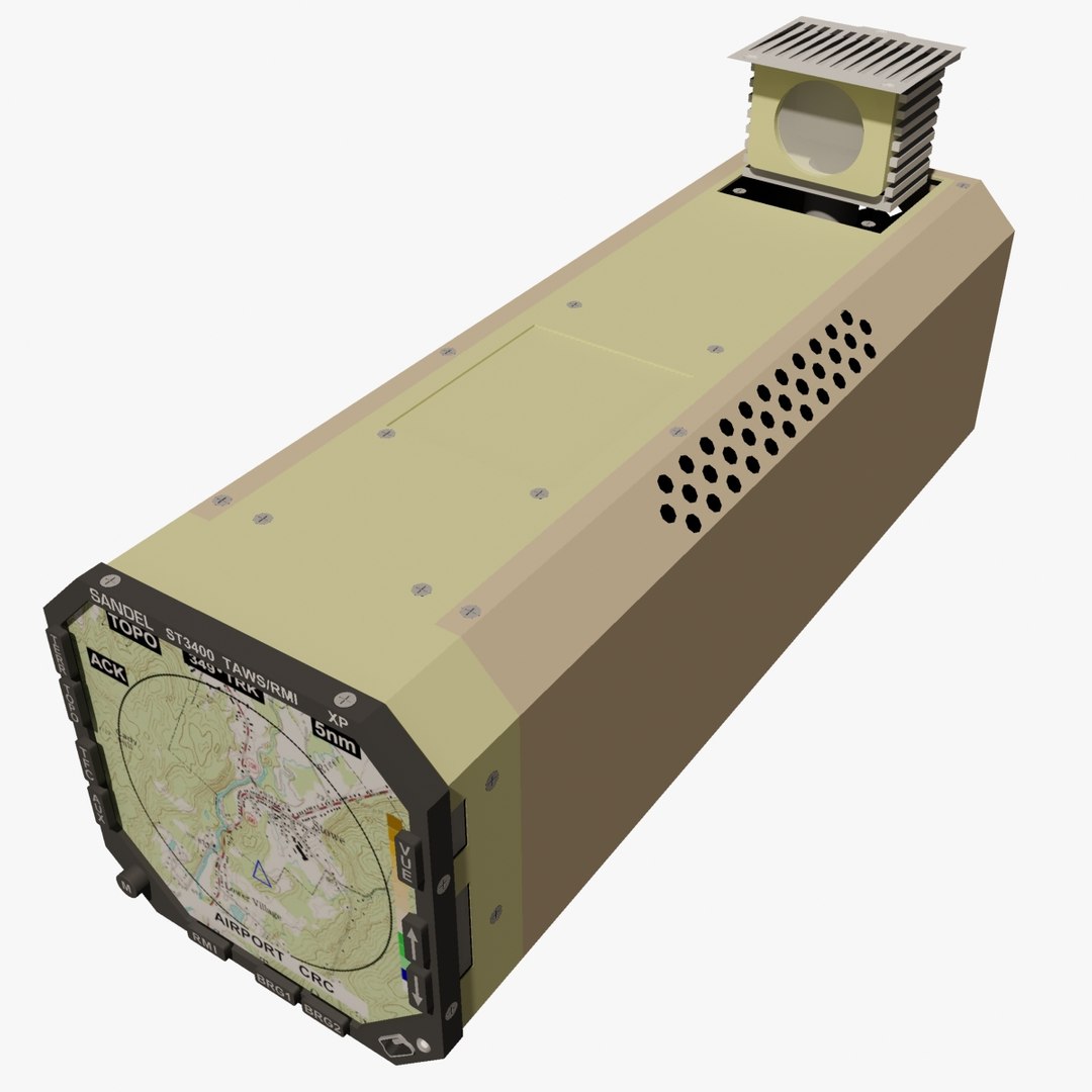 Sandel Avionics St3400 Taws 3d Max