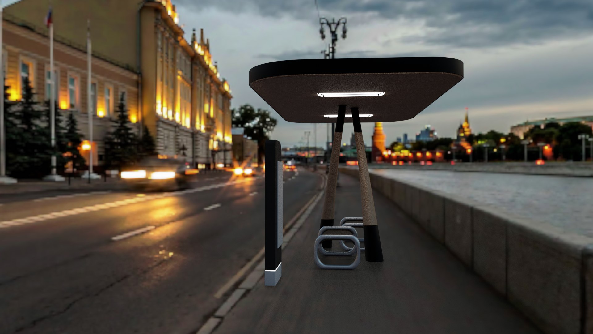 Modern Bus Stop 3D Model - TurboSquid 2294323