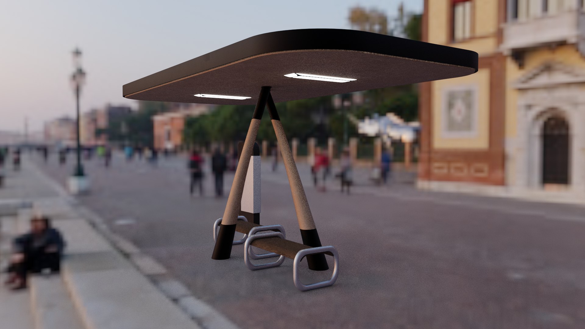 Modern Bus Stop 3D Model - TurboSquid 2294323