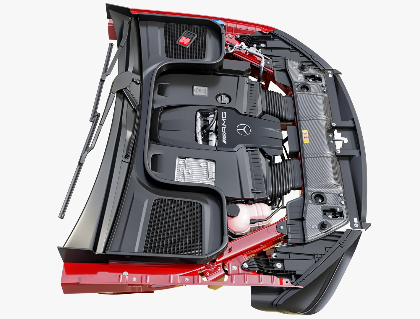 3D Mercedes-Benz AMG GLE63 Coupe Engine - TurboSquid 2401284