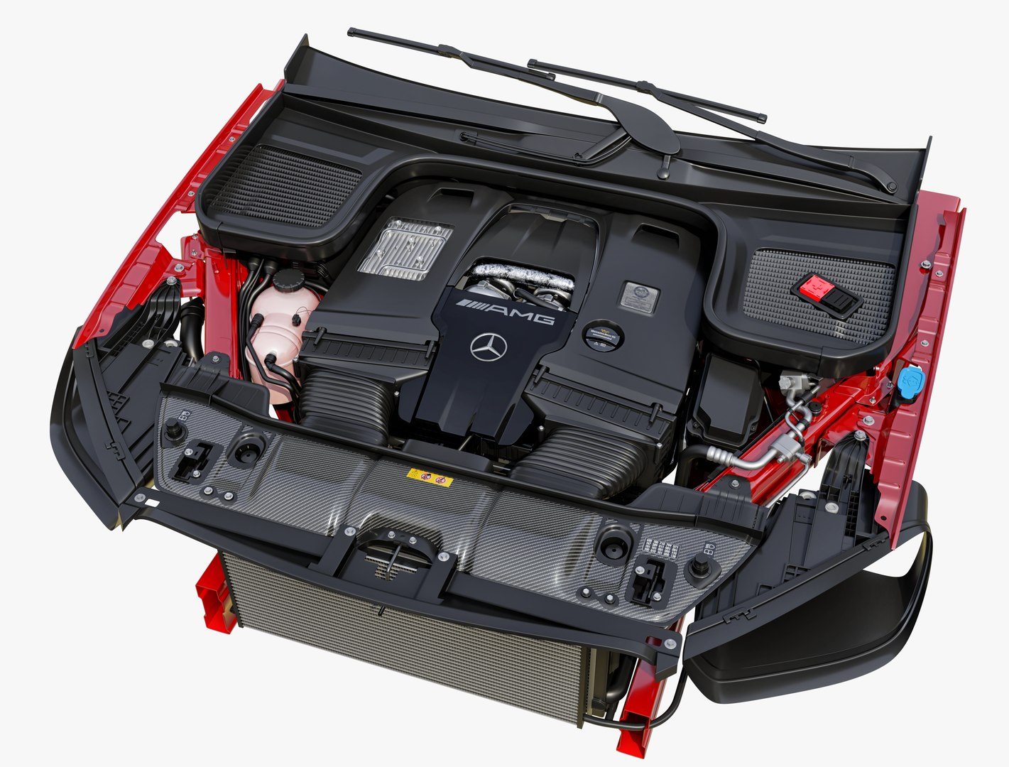 3D Mercedes-Benz AMG GLE63 Coupe Engine - TurboSquid 2401284
