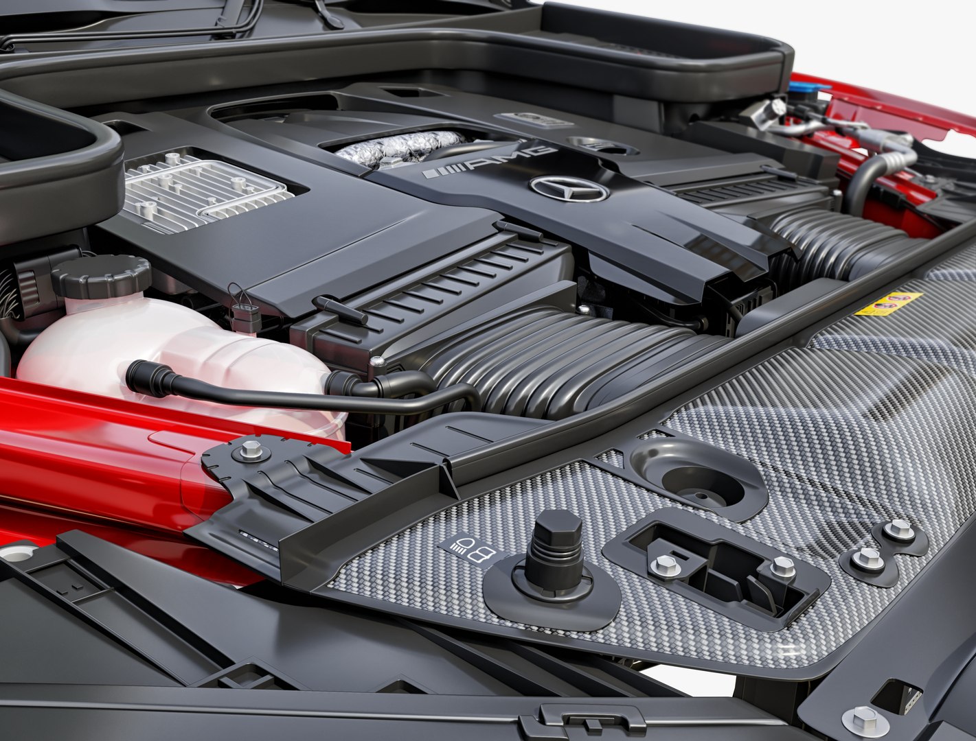 3D Mercedes-Benz AMG GLE63 Coupe Engine - TurboSquid 2401284