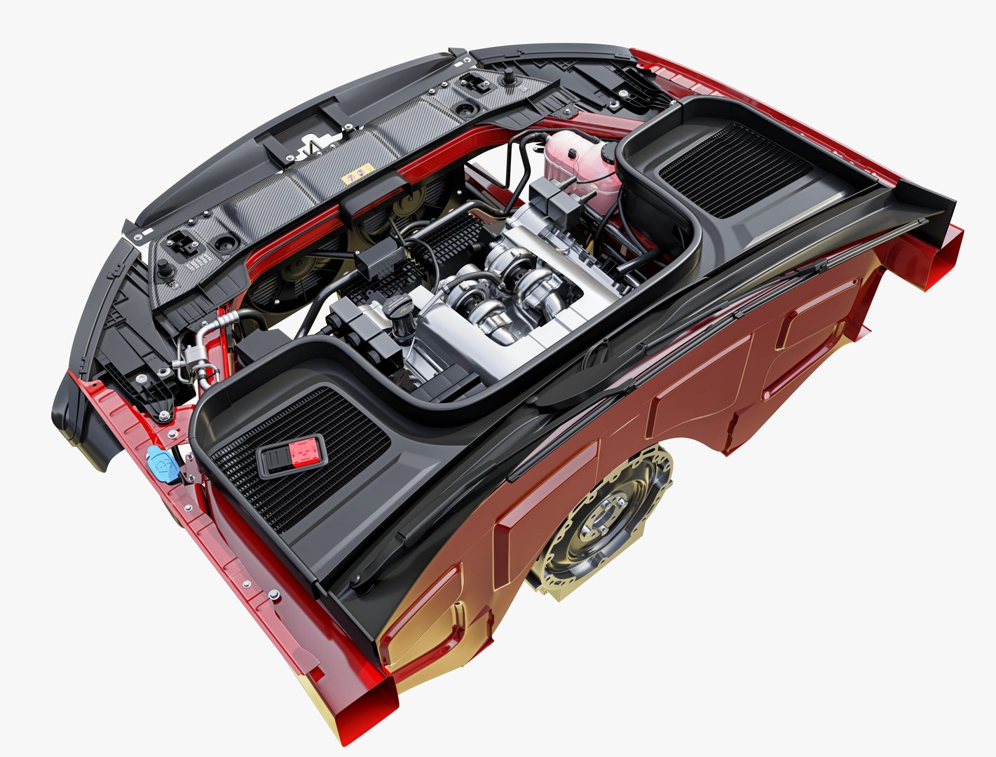 3D Mercedes-Benz AMG GLE63 Coupe Engine - TurboSquid 2401284