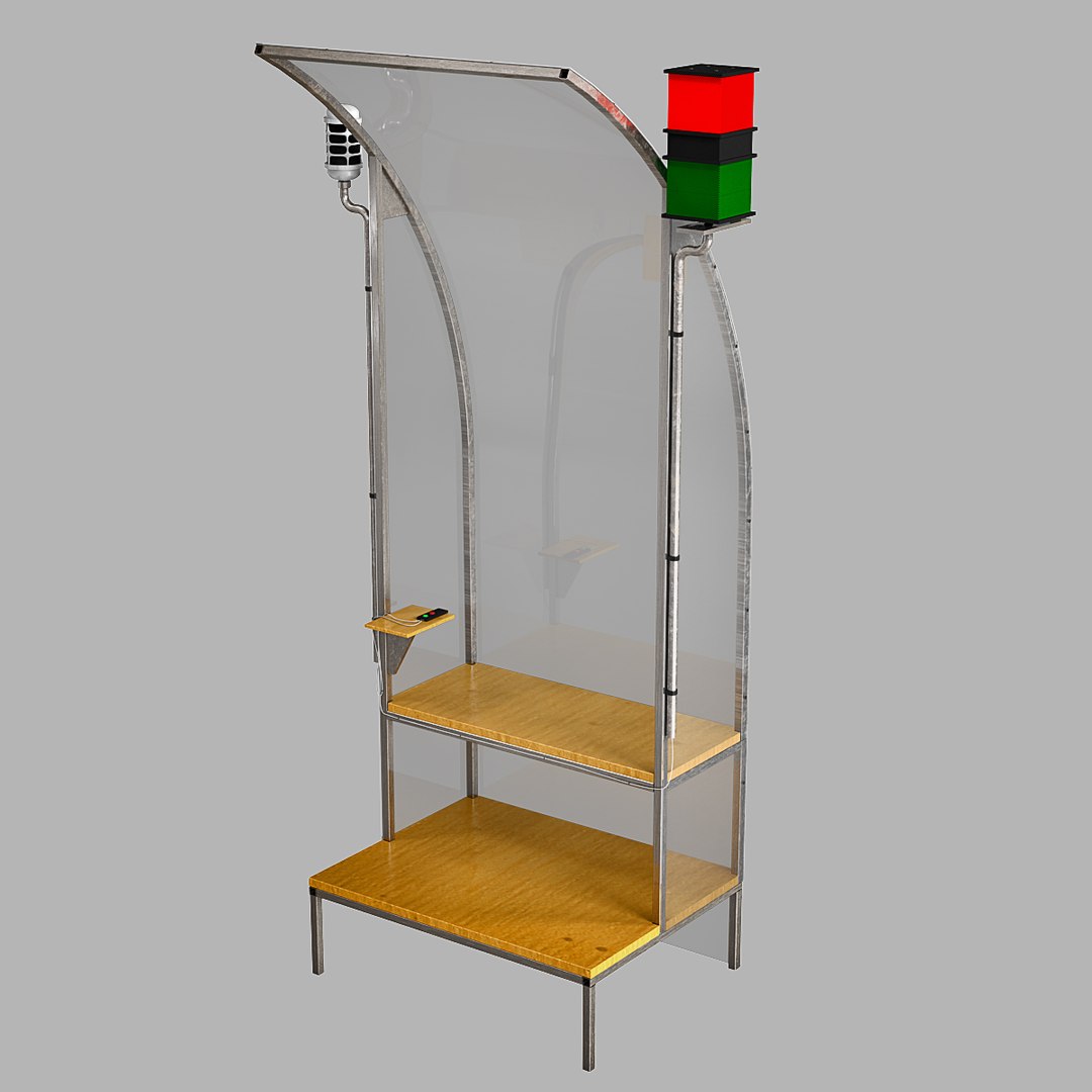 3ds Max Goal Judge Booth
