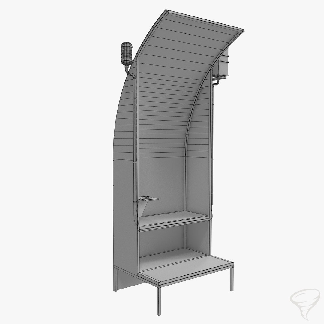 3ds Max Goal Judge Booth