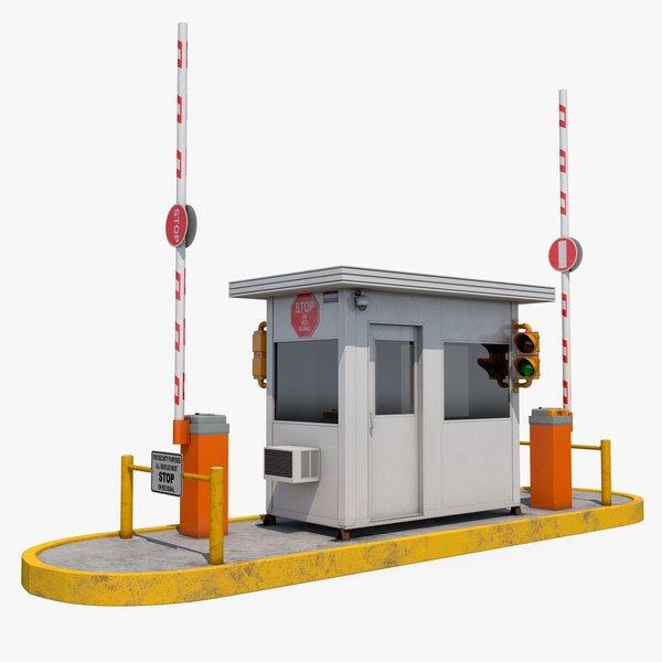 Security guards booth 3D model - TurboSquid 1370928