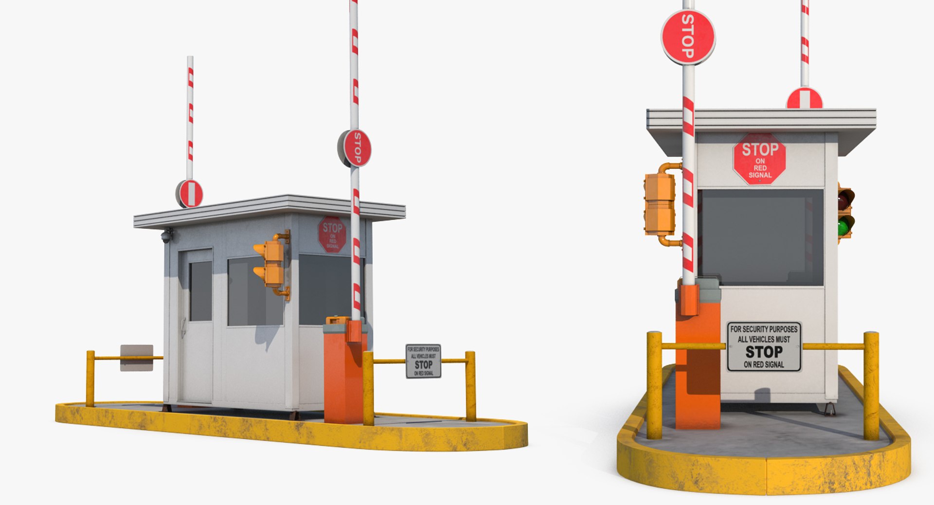 Security Guards Booth 3D Model - TurboSquid 1370928