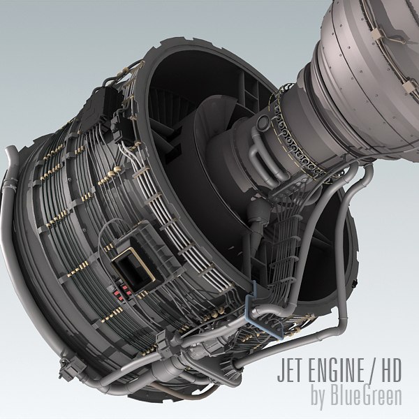 modelo 3d Jet Engine HD - TurboSquid 1067462