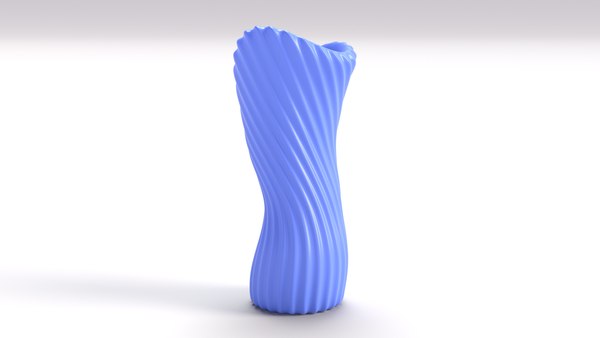 Ribbed Twisted Vase model - TurboSquid 1969406