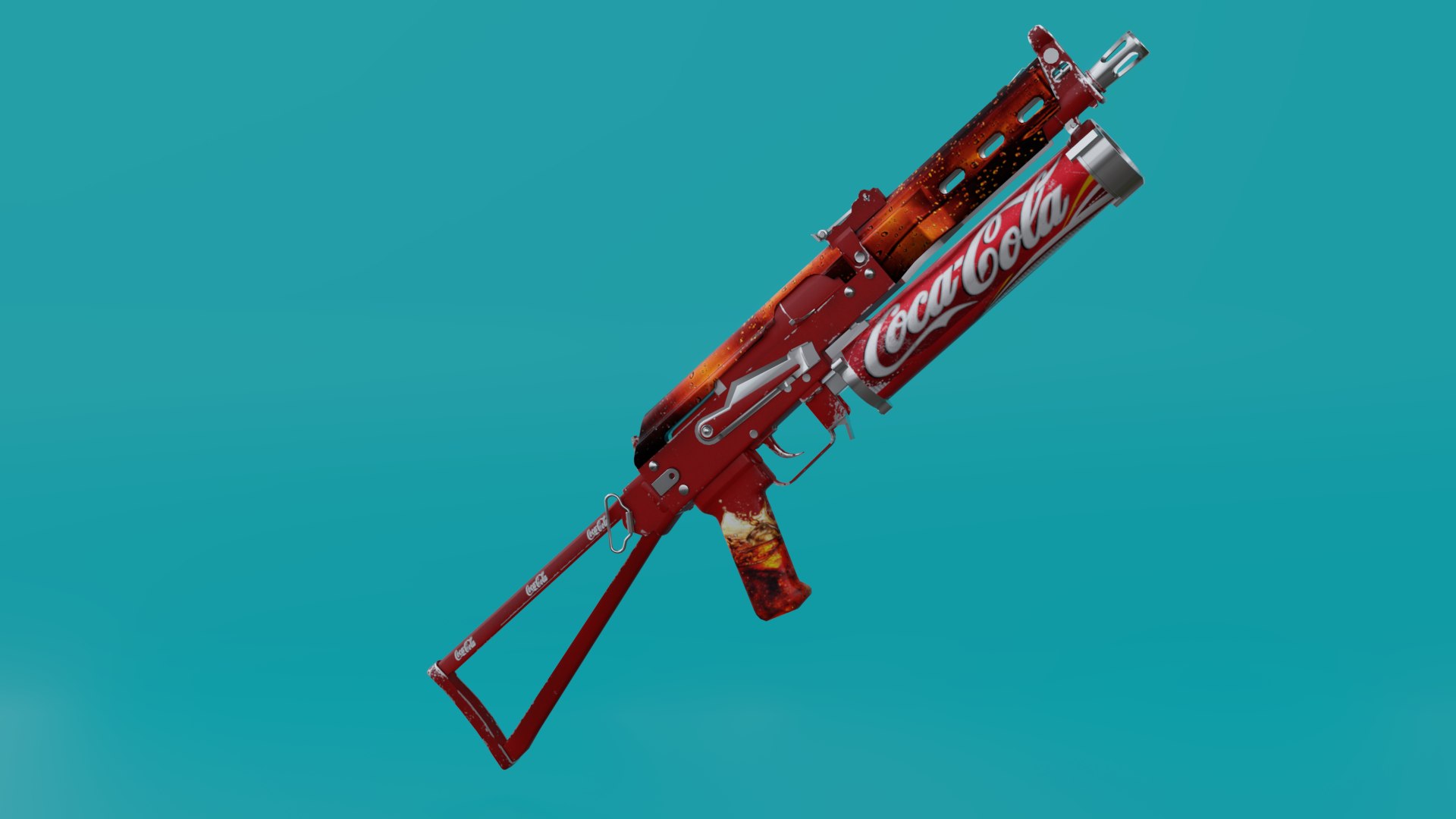 3D Bizon And Coca-Cola Weapon - TurboSquid 2089530
