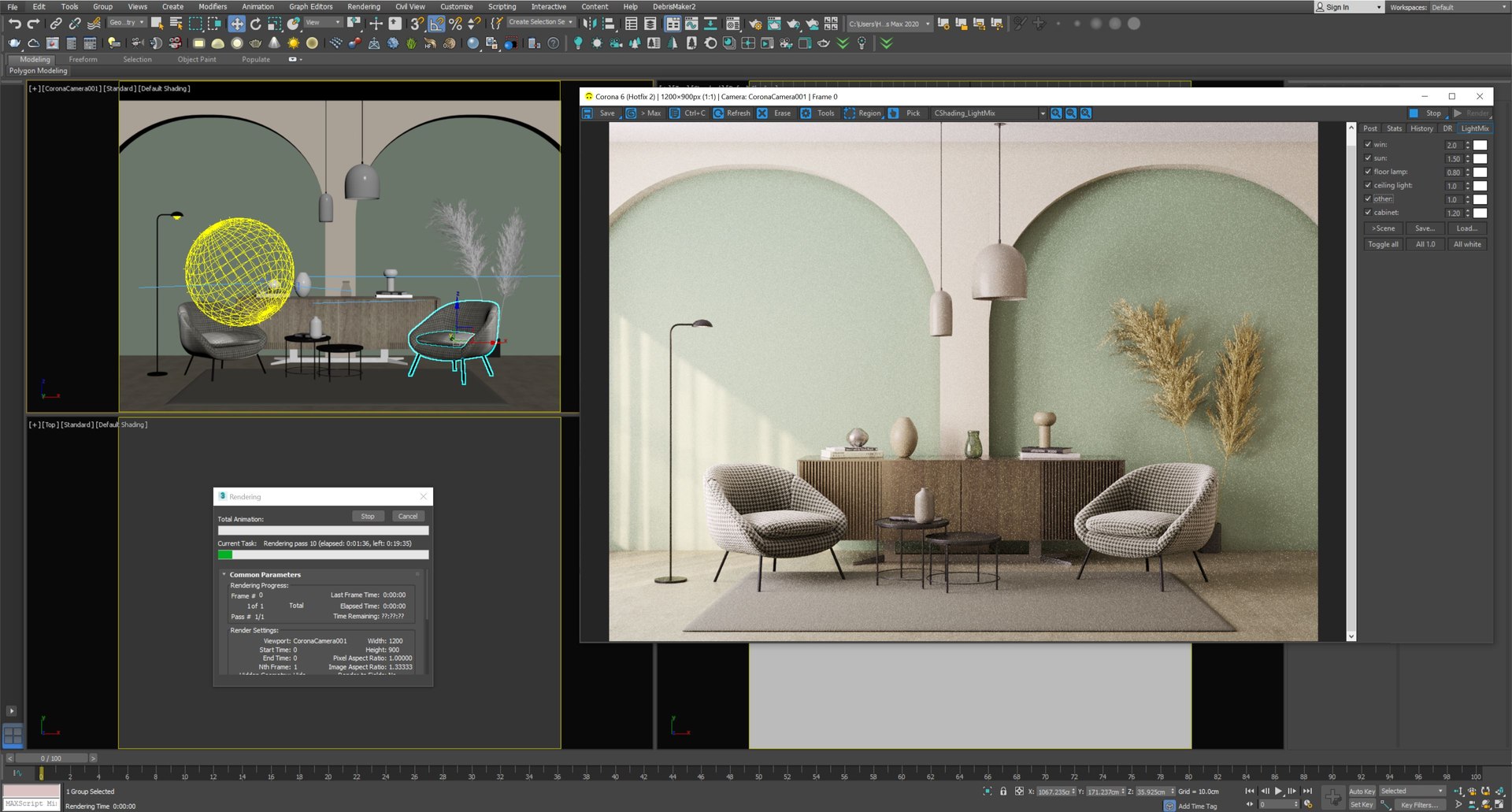 3D Interior scene living room 12 - TurboSquid 2095276