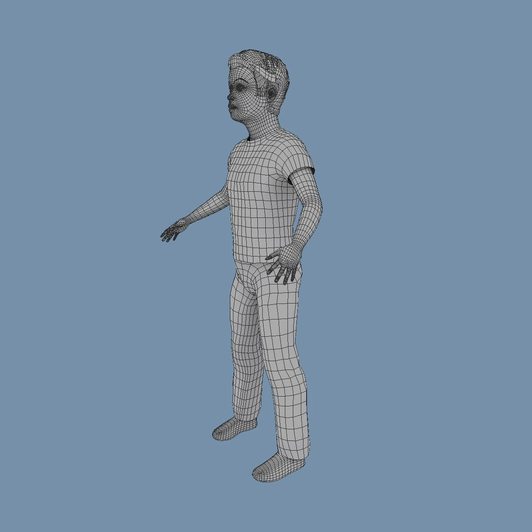 3d teenager david model