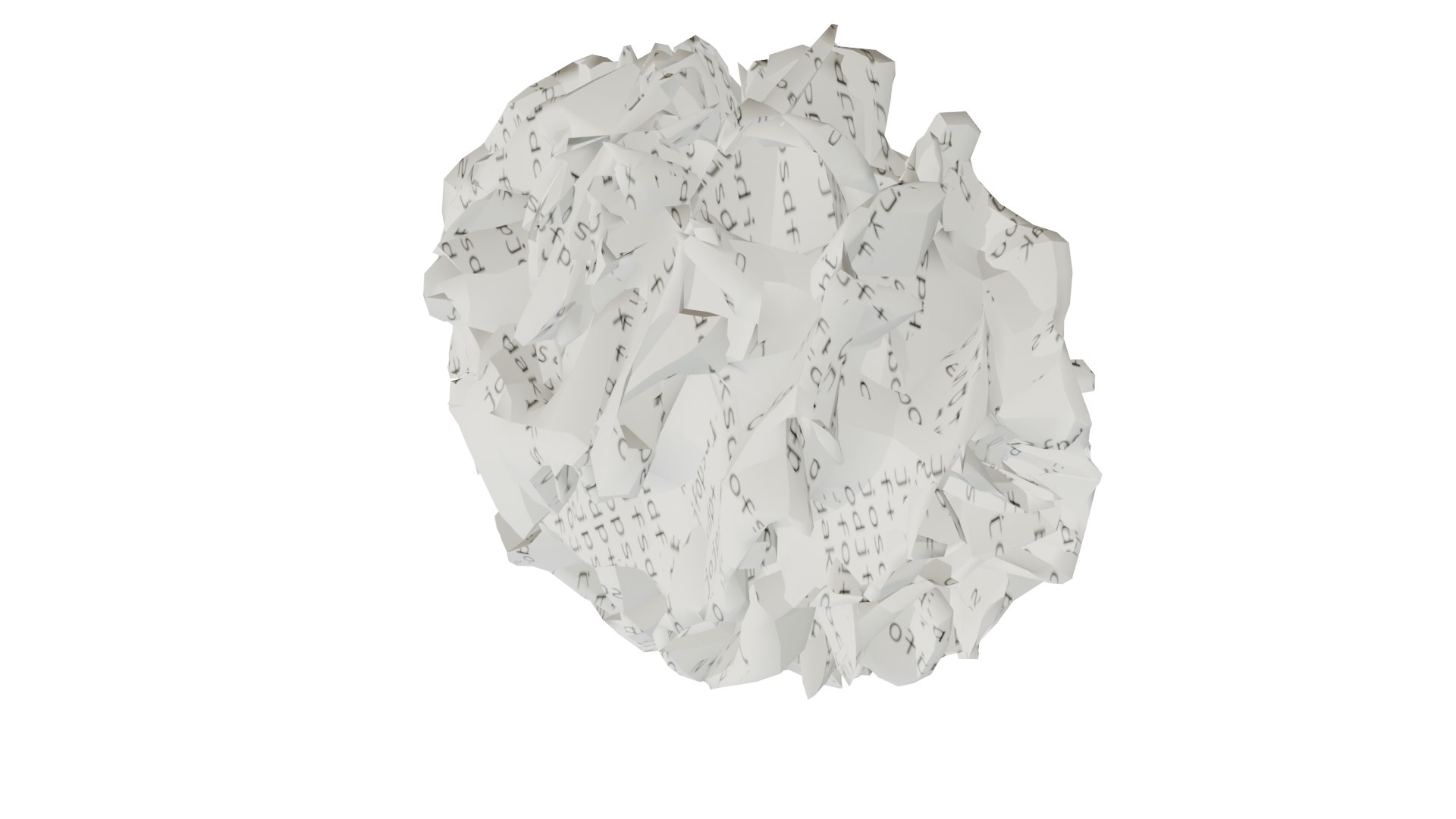 3D Crumpled Paper Model - TurboSquid 2226811