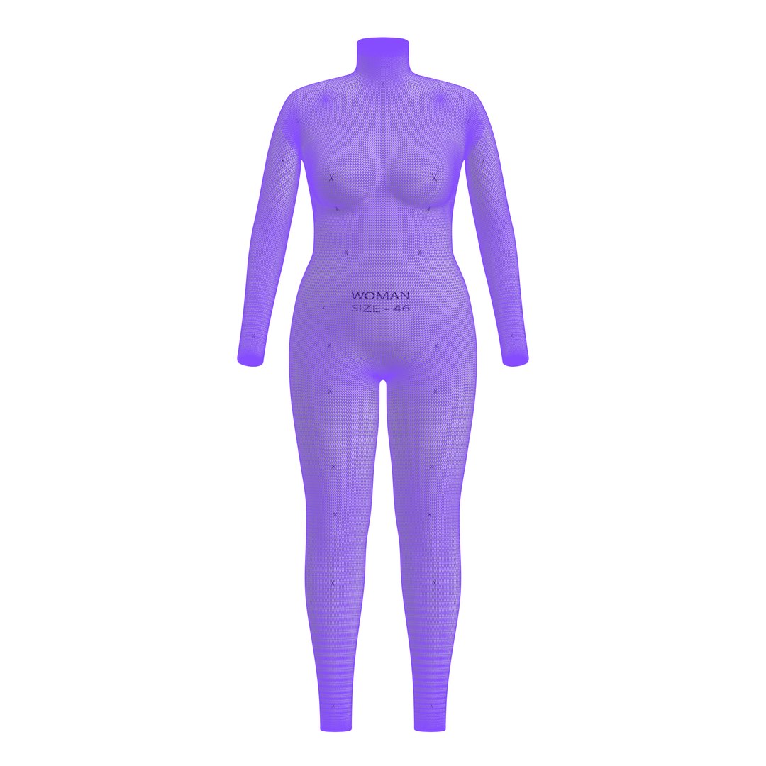 3D Woman Body Human - Size 46 model - TurboSquid 2123975