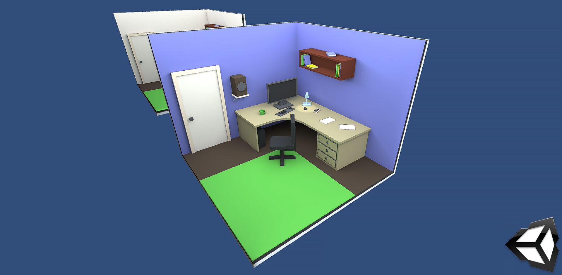 3D office home model - TurboSquid 1205860