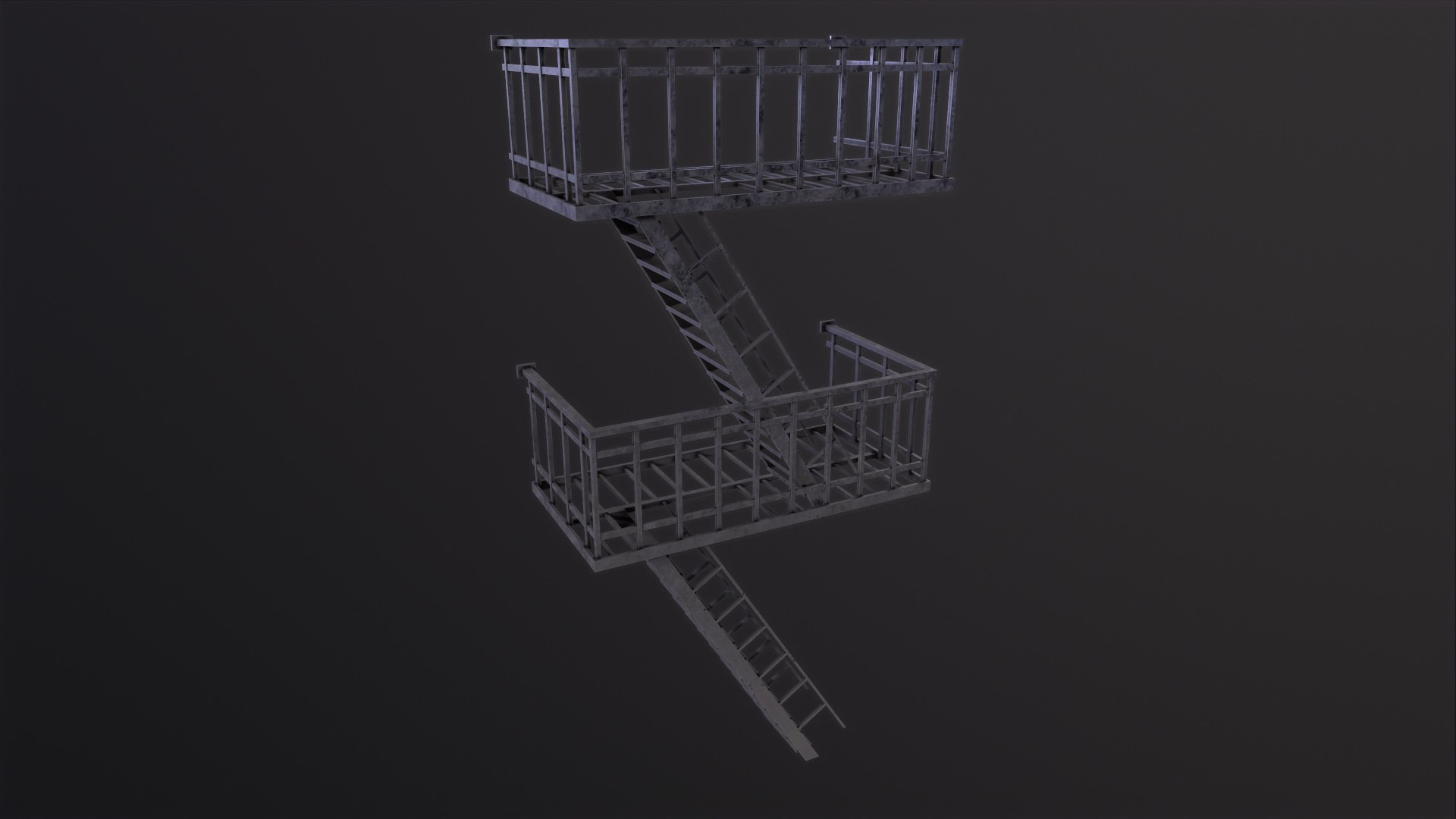 Fire Escape 3D - TurboSquid 2106967