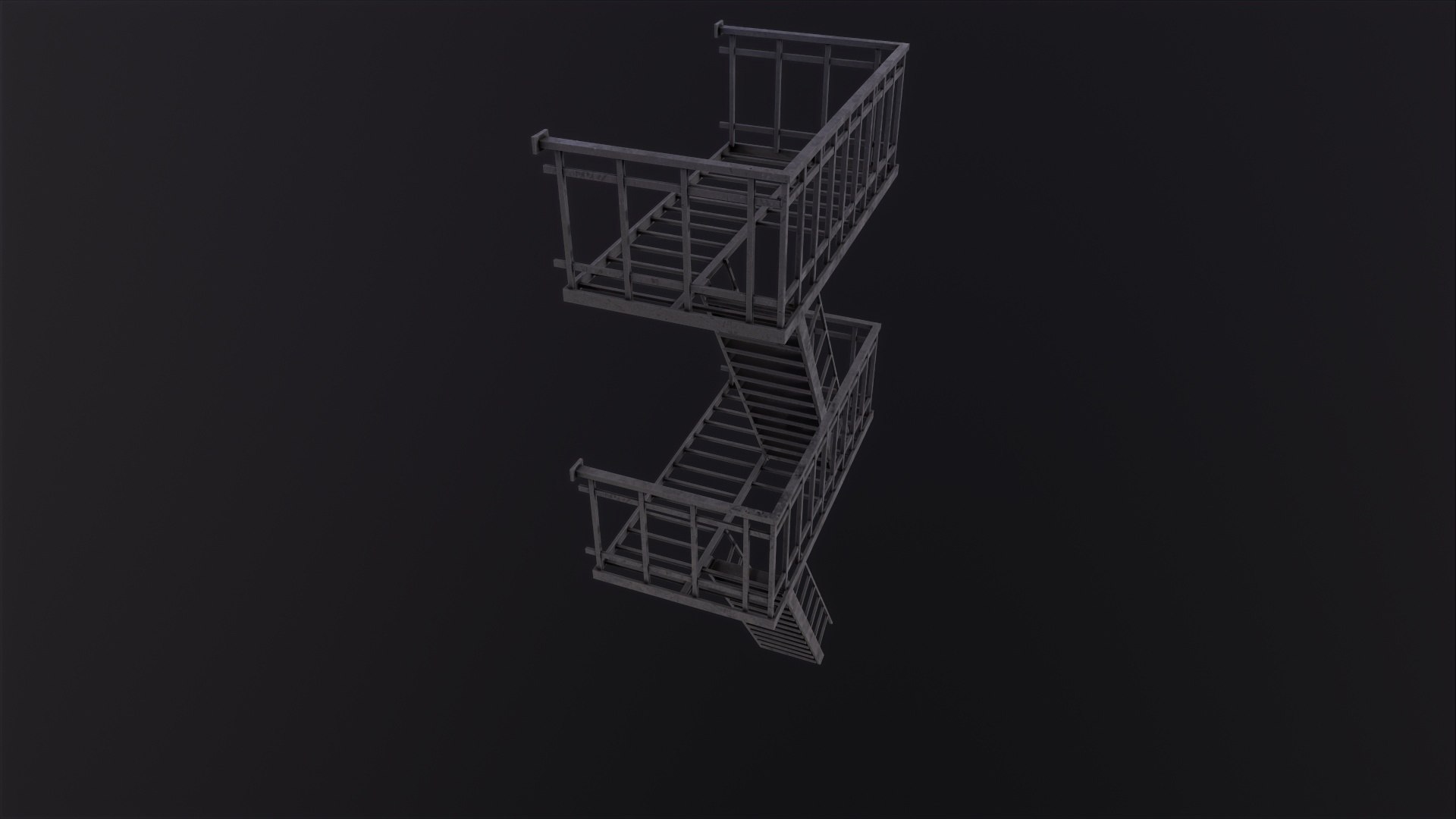 Fire Escape 3D - TurboSquid 2106967