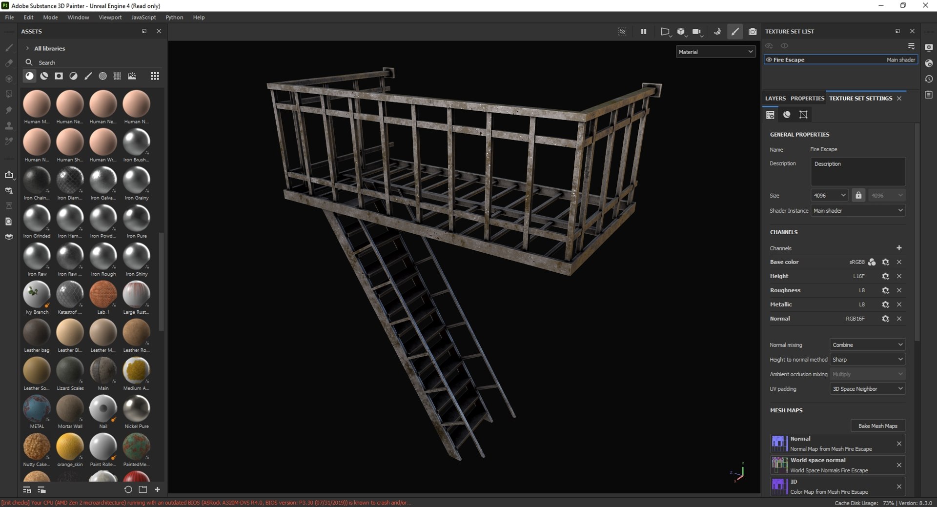 Fire Escape 3D - TurboSquid 2106967