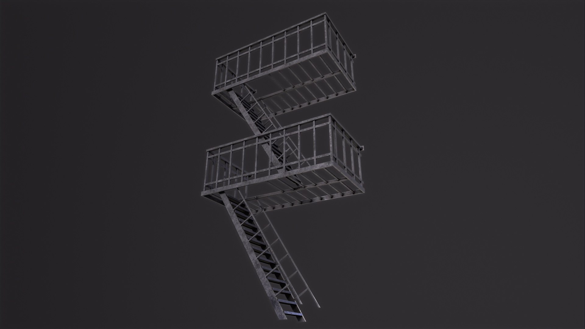 Fire Escape 3D - TurboSquid 2106967