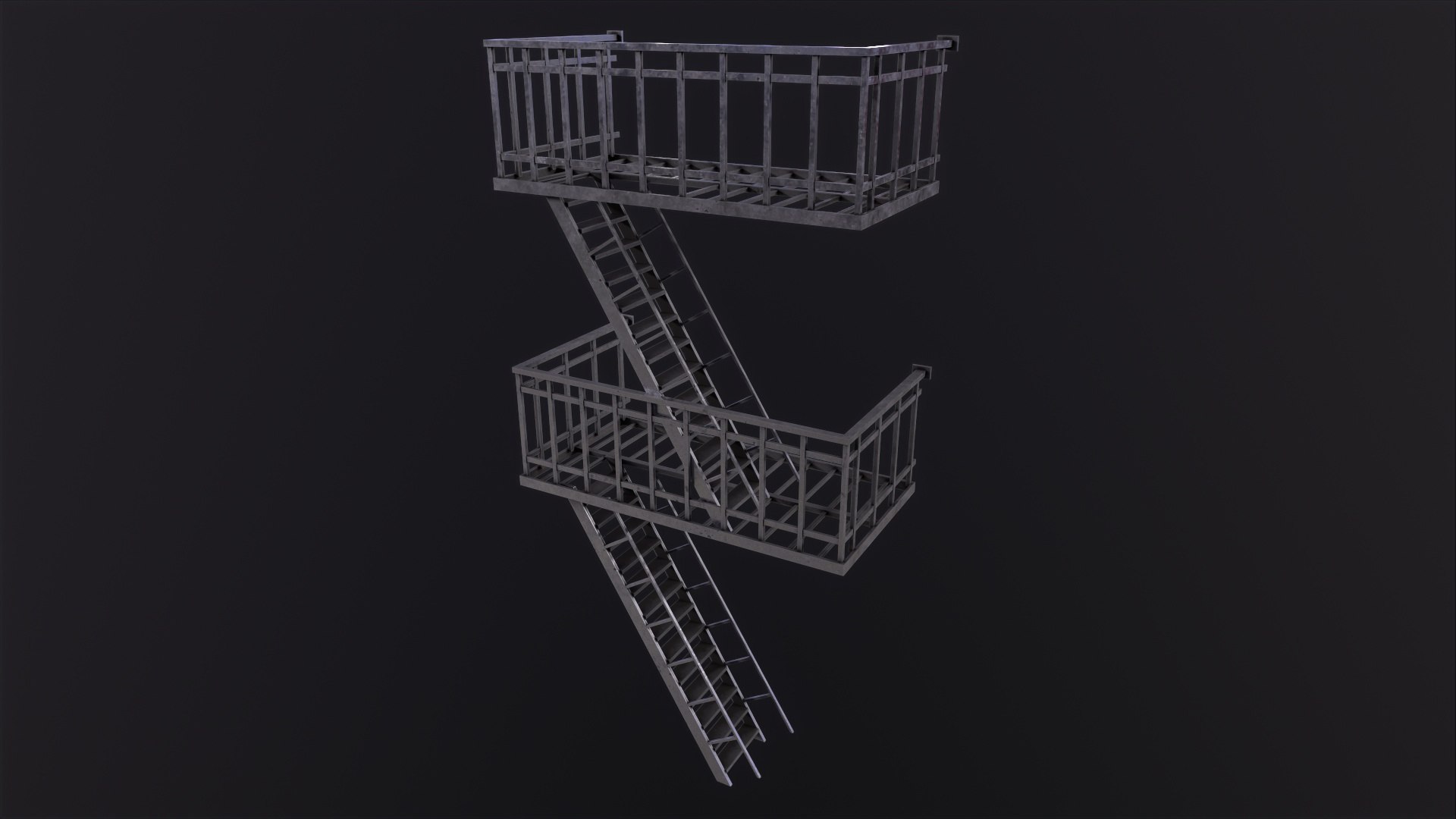 Fire Escape 3D - TurboSquid 2106967