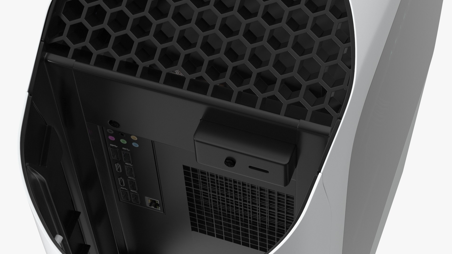 3D Alienware Aurora Gaming Desktop White Model - TurboSquid 2139299