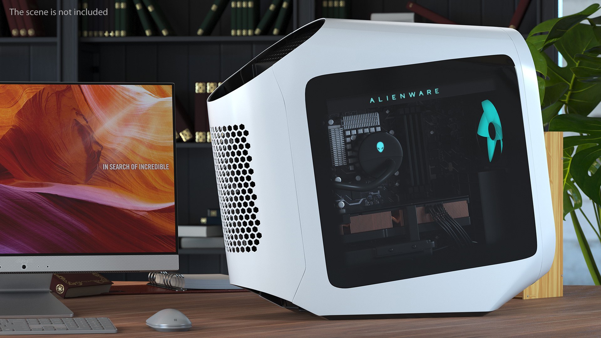 3D Alienware Aurora Gaming Desktop White model - TurboSquid 2139299