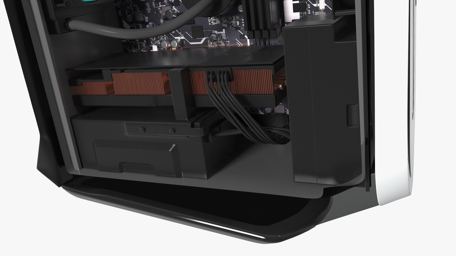 3D Alienware Aurora Gaming Desktop White model - TurboSquid 2139299