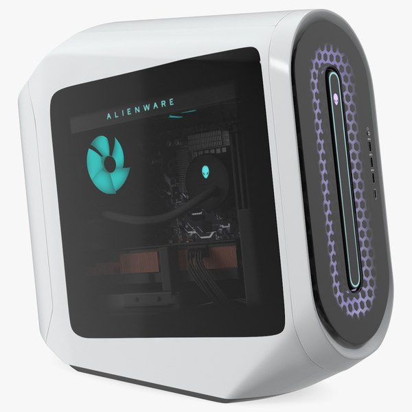modelo 3d Escritorio para juegos Alienware Aurora blanco - TurboSquid ...