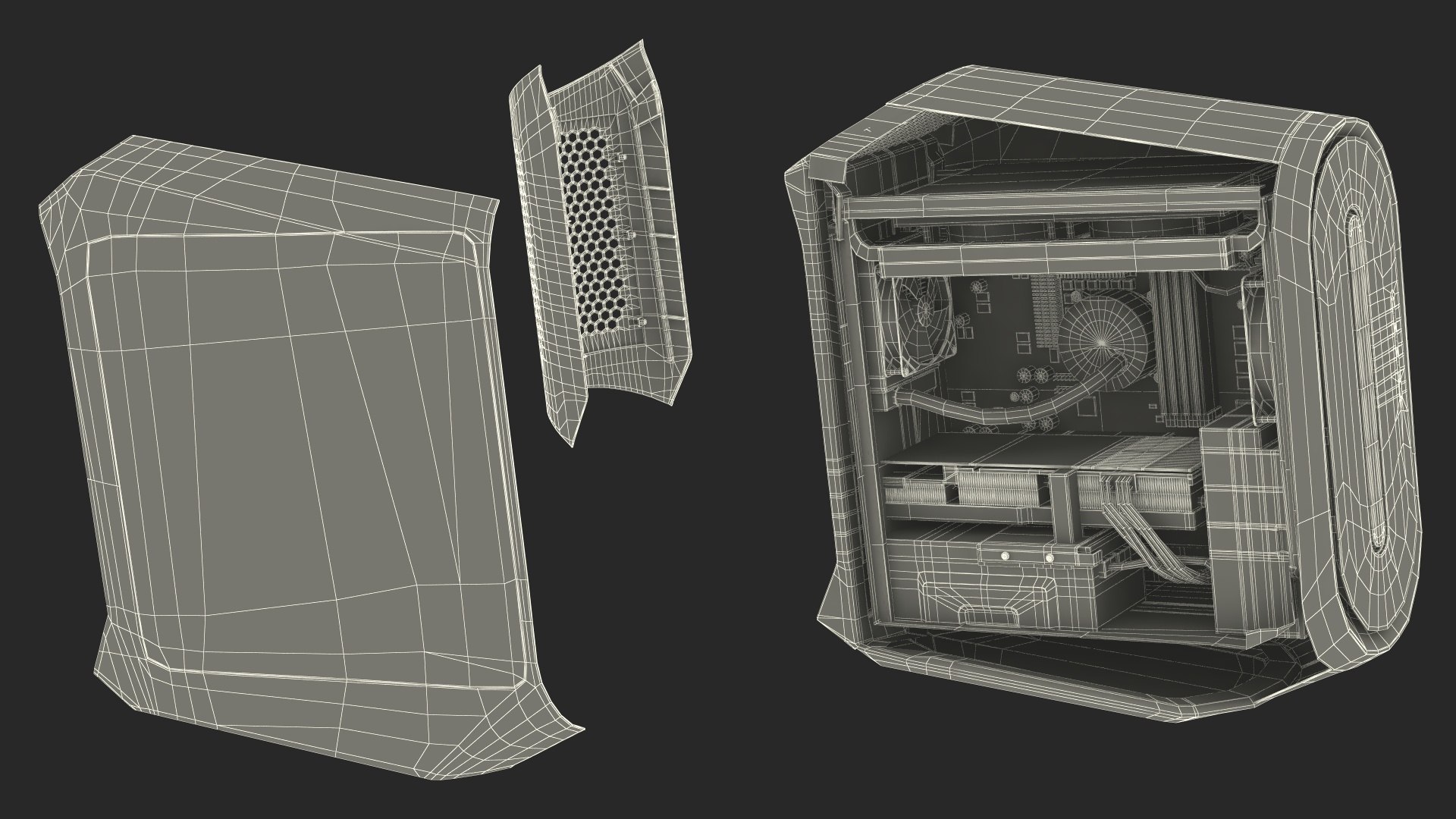 3D Alienware Aurora Gaming Desktop White model - TurboSquid 2139299