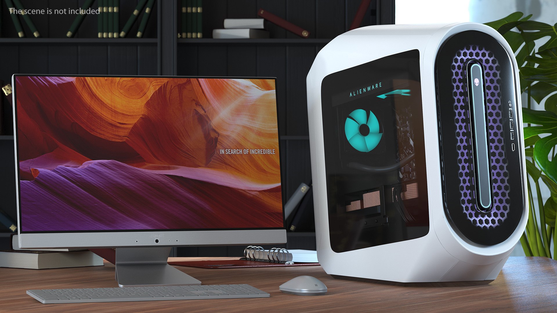 3d Alienware Aurora Gaming Desktop White Model Turbosquid 2139299