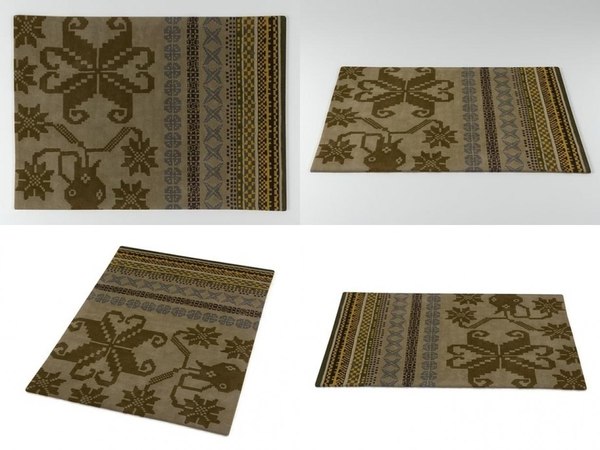 3D folk green model - TurboSquid 1180975