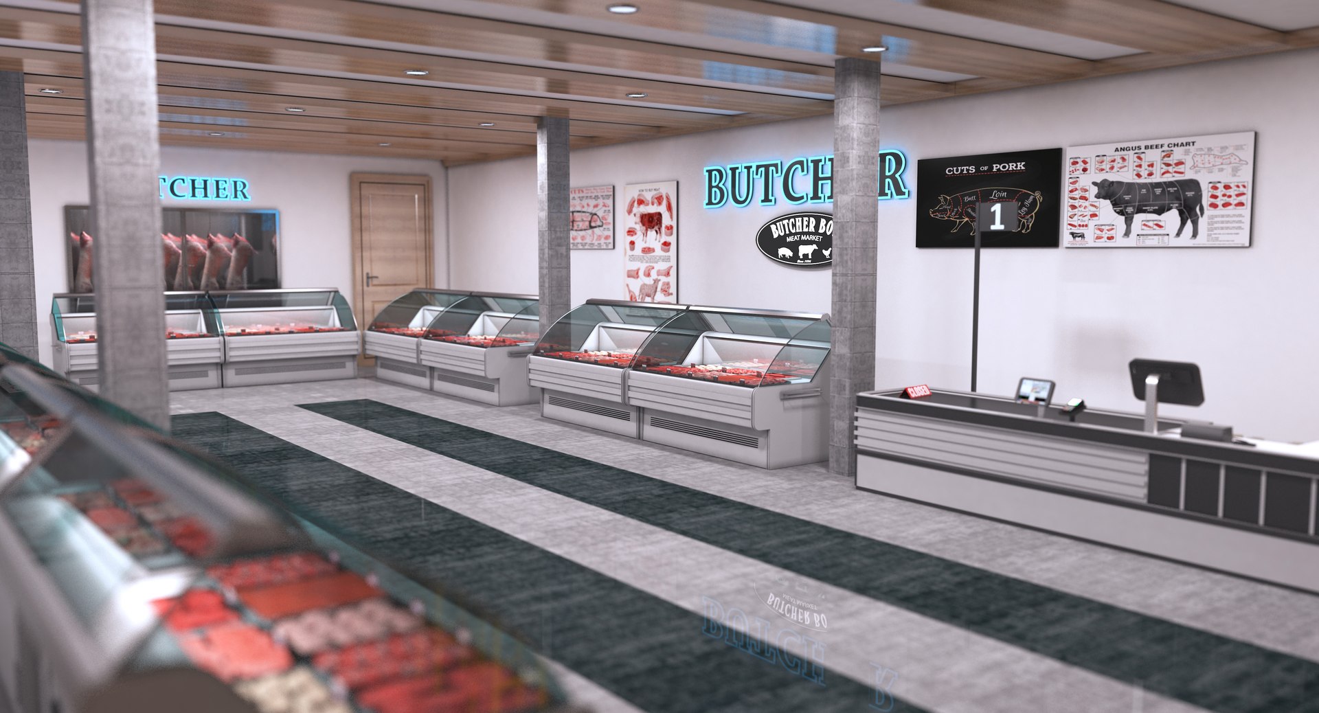 3D Shop Butcher - TurboSquid 1332297