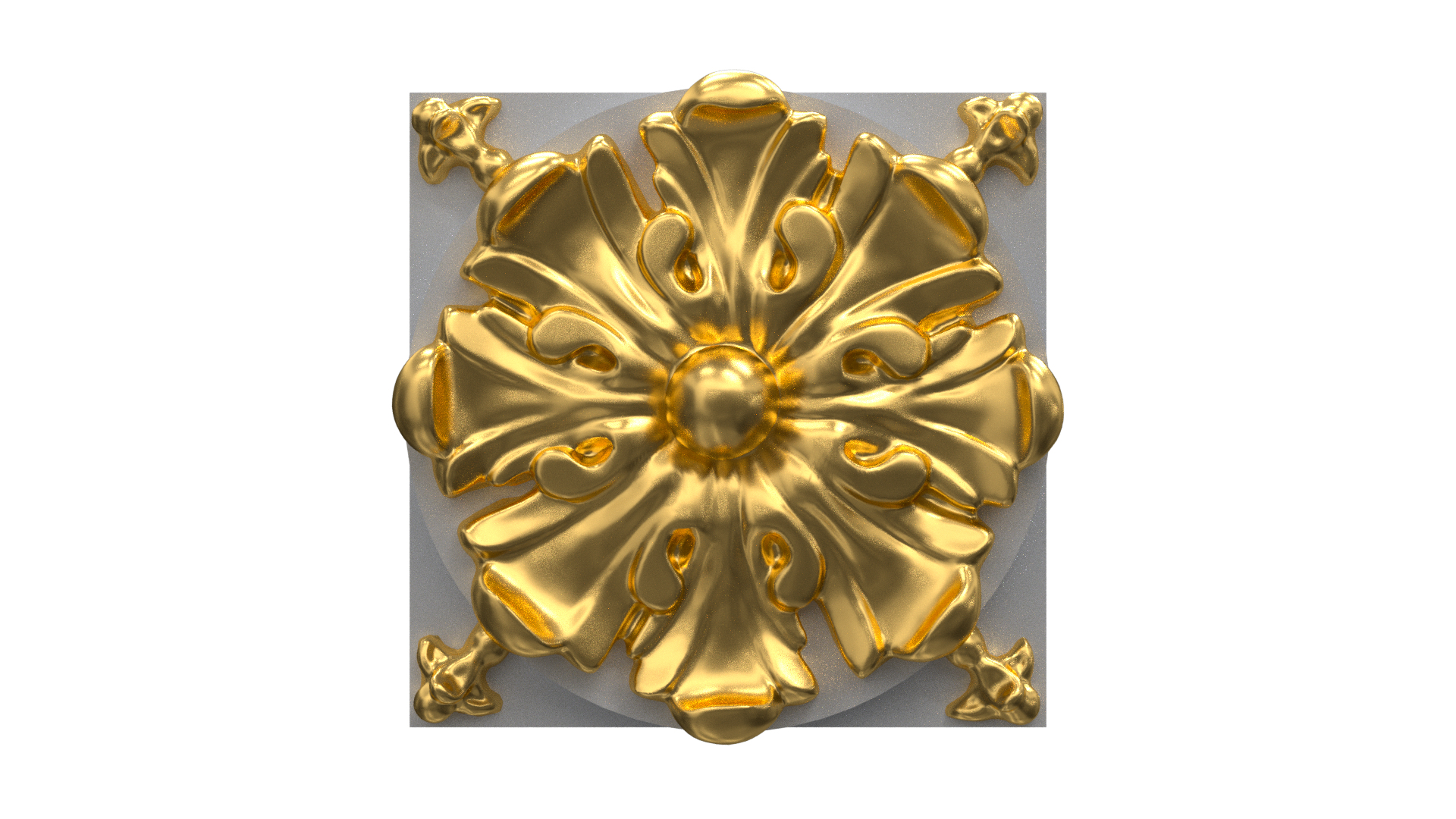 Plaster Decorative Bow DS419 3D Model - TurboSquid 2384202