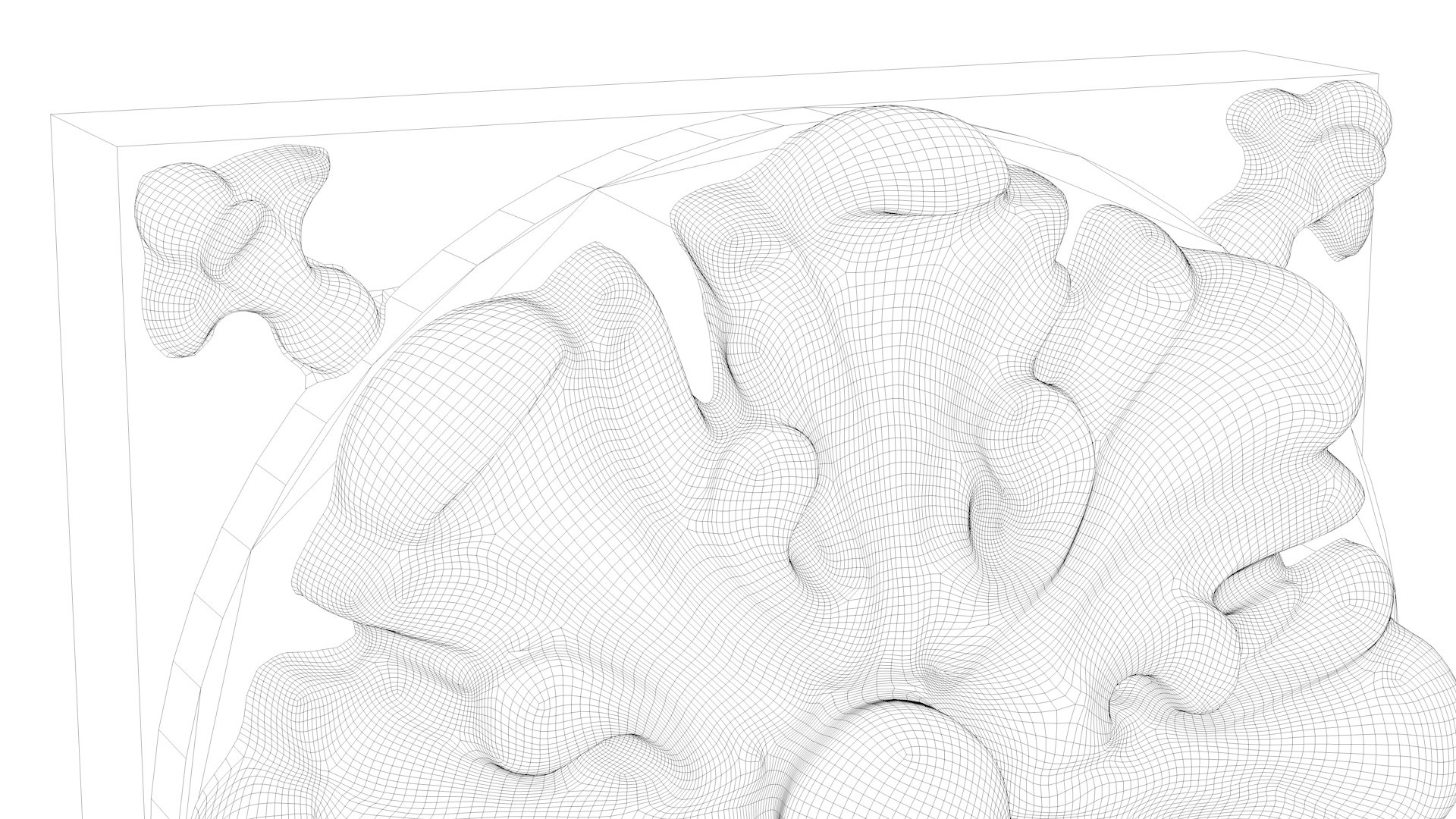 Plaster Decorative Bow DS419 3D Model - TurboSquid 2384202