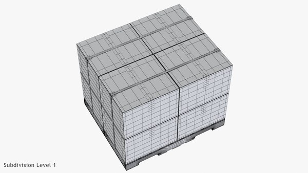 3D pallet boxes model - TurboSquid 1588106