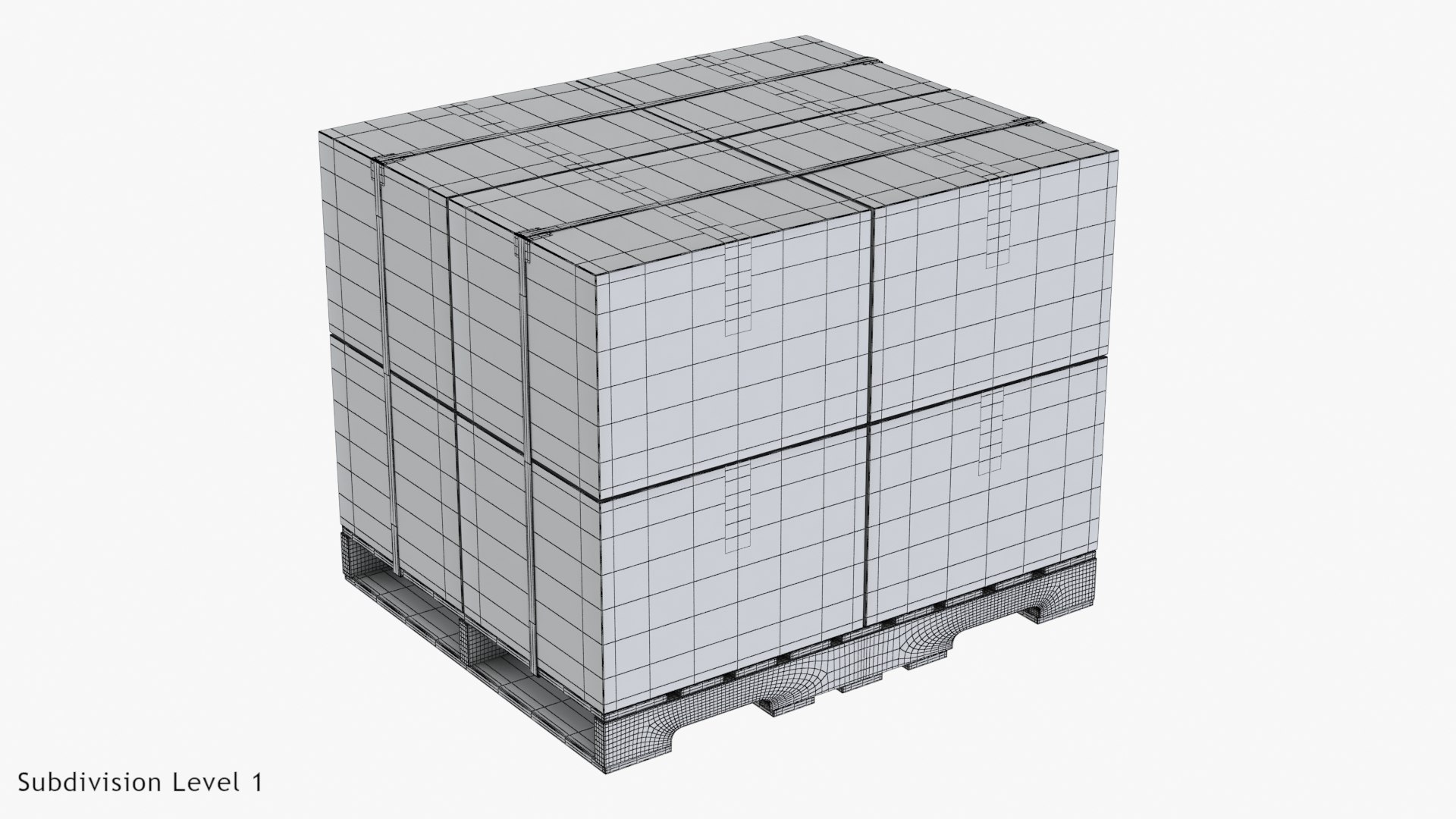 3D Pallet Boxes Model - TurboSquid 1588106