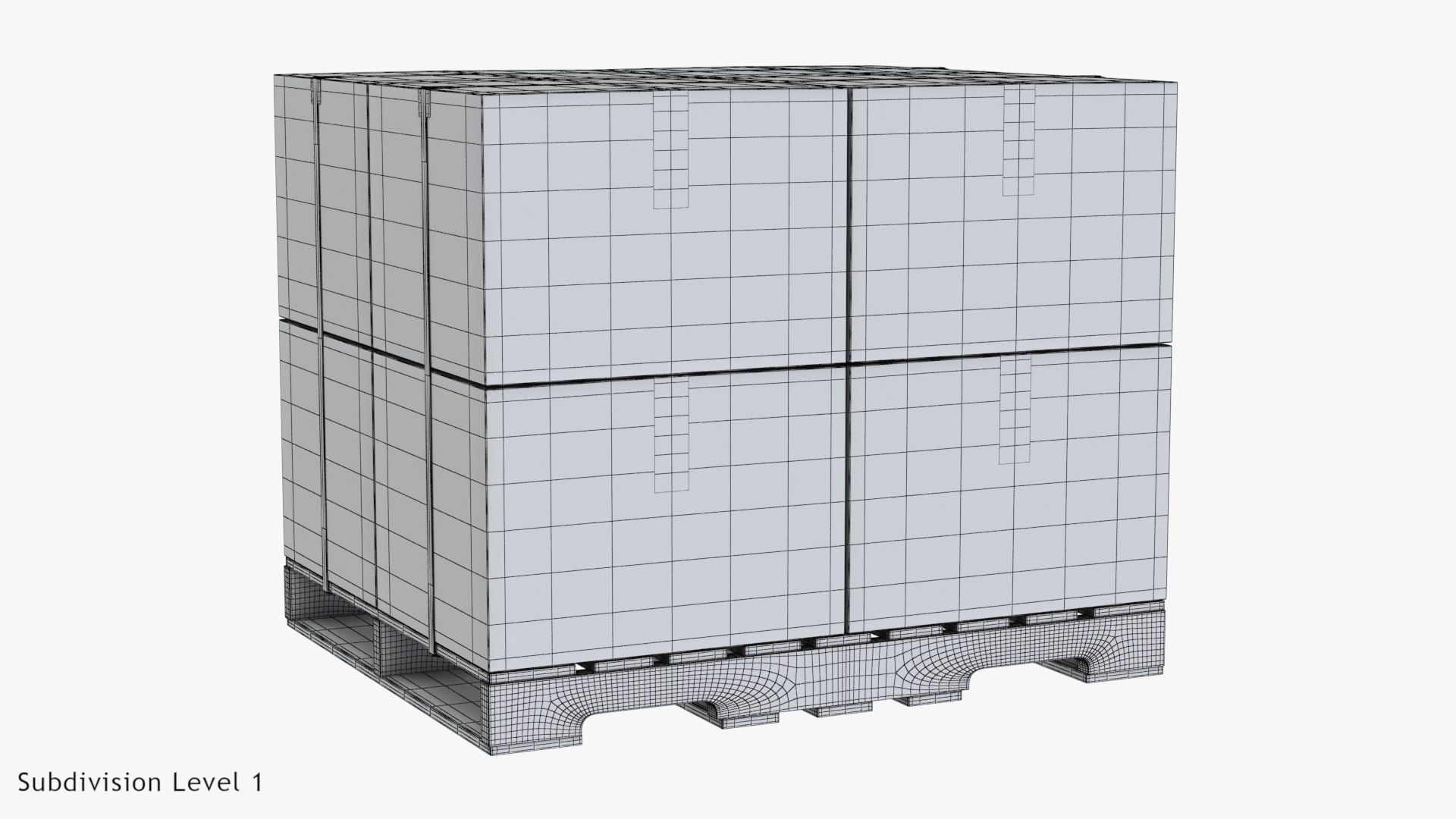 3D pallet boxes model - TurboSquid 1588106