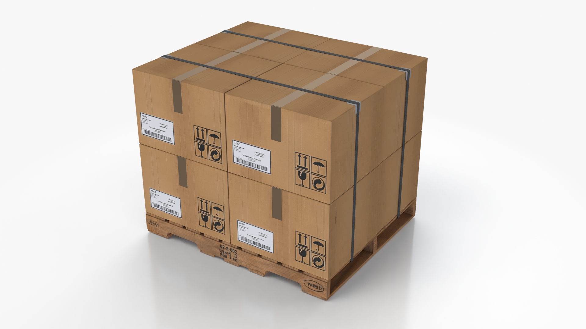 3D Pallet Boxes Model - TurboSquid 1588106