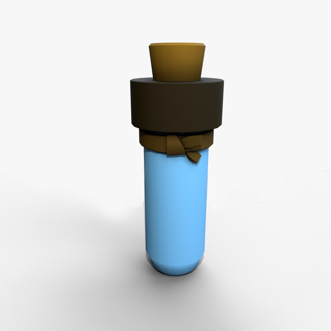 Cartoon vial 3D model - TurboSquid 1295445