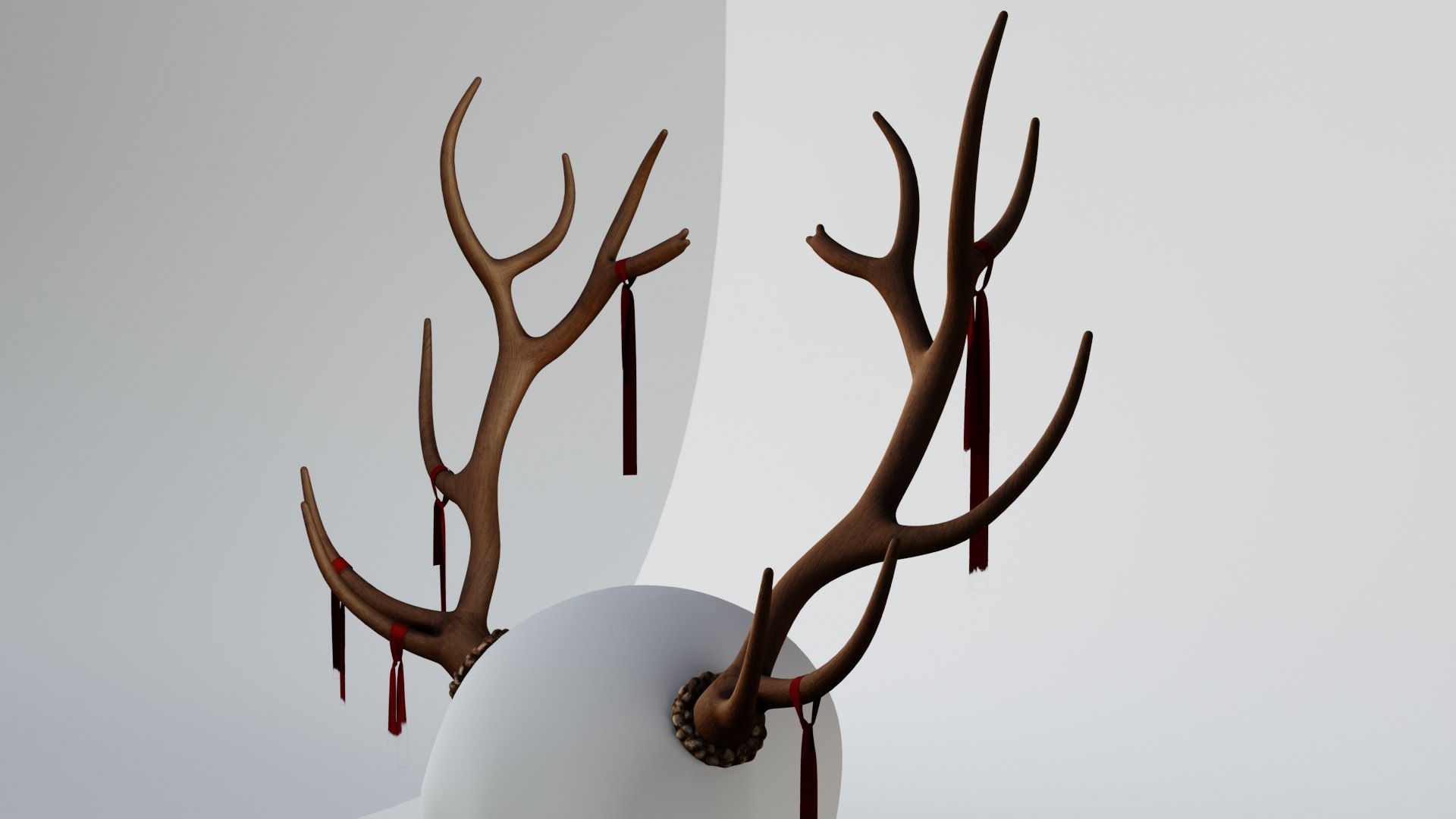 3D model Horn ribbons nodes - TurboSquid 1871837