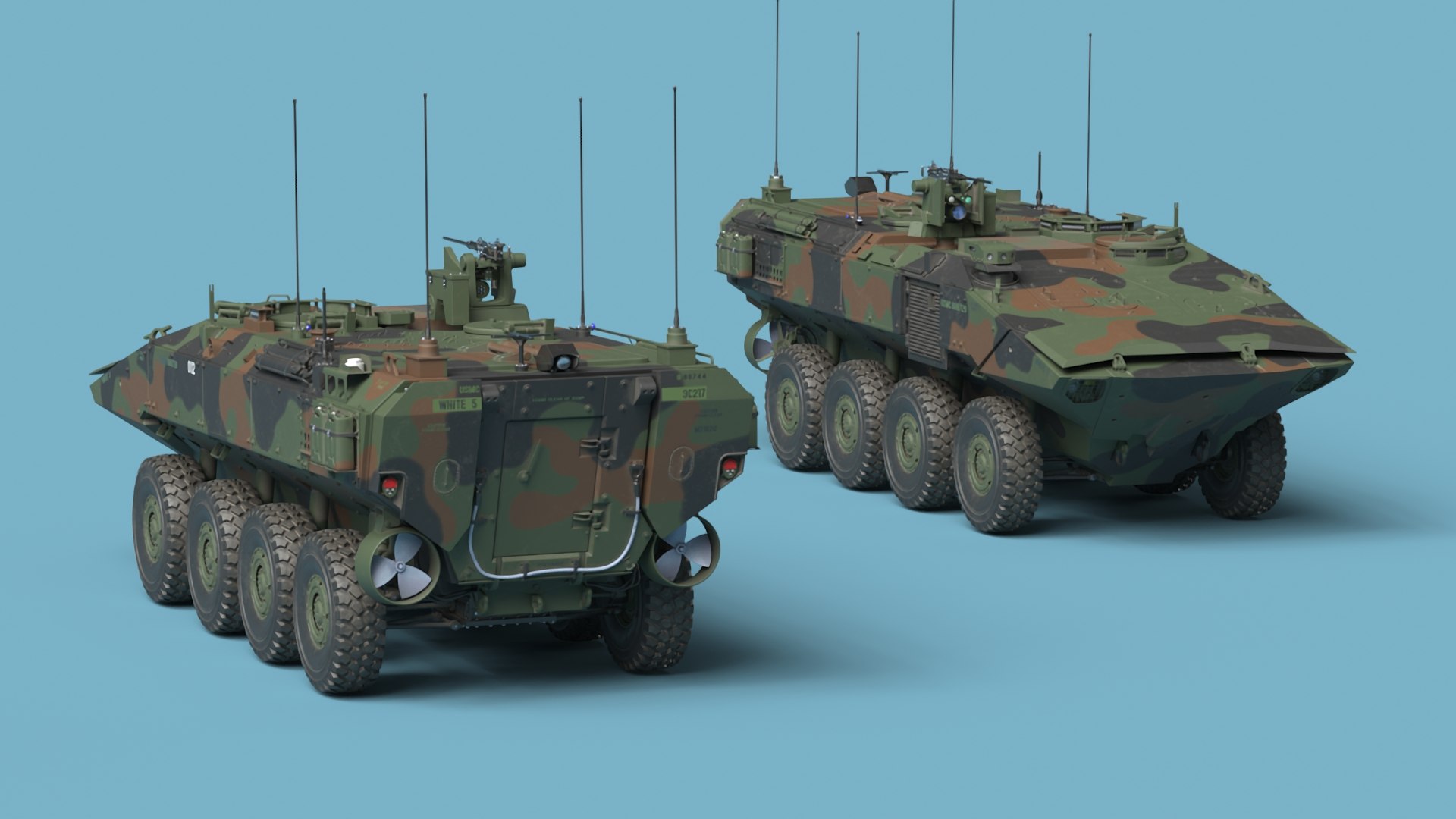 US Amphibious Combat Vehicle ACV Rigged 3D Model - TurboSquid 2275003